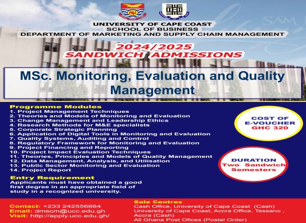 MSc. Monitoring, Evaluation and Quality Management | School of Business